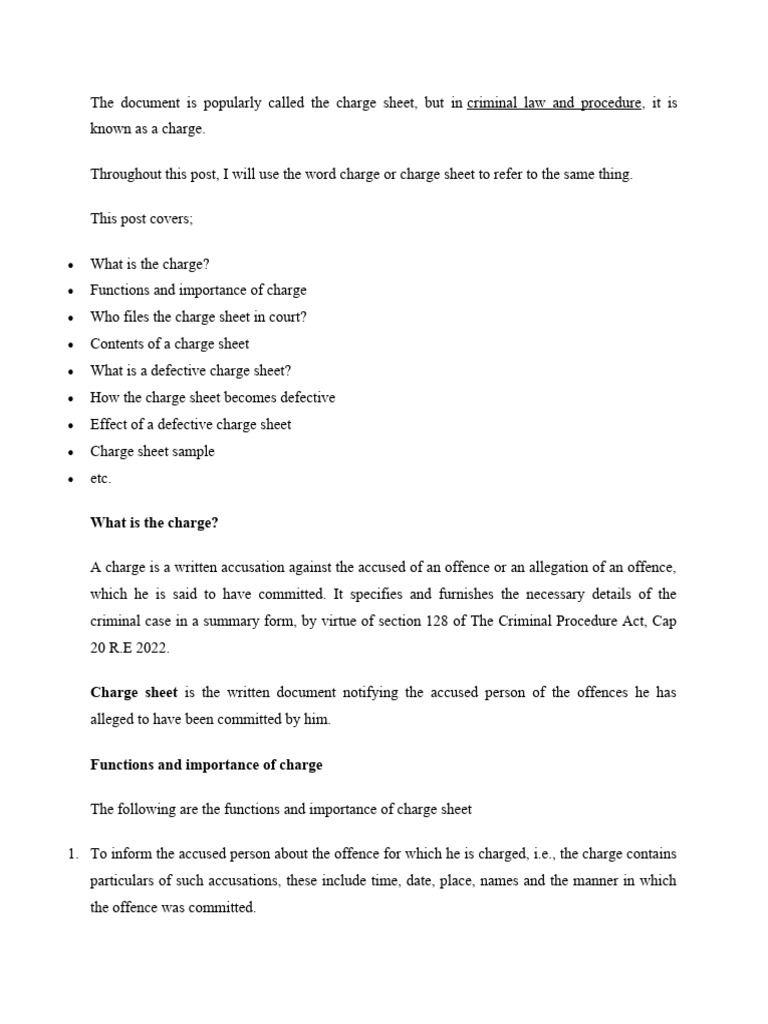 Charge Sheet Kituho's Fam | PDF | Prosecutor | Judiciaries