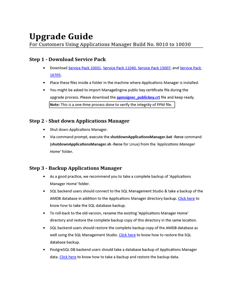Upgrade Guide Build 8010 10020 | PDF | Backup | Computer File