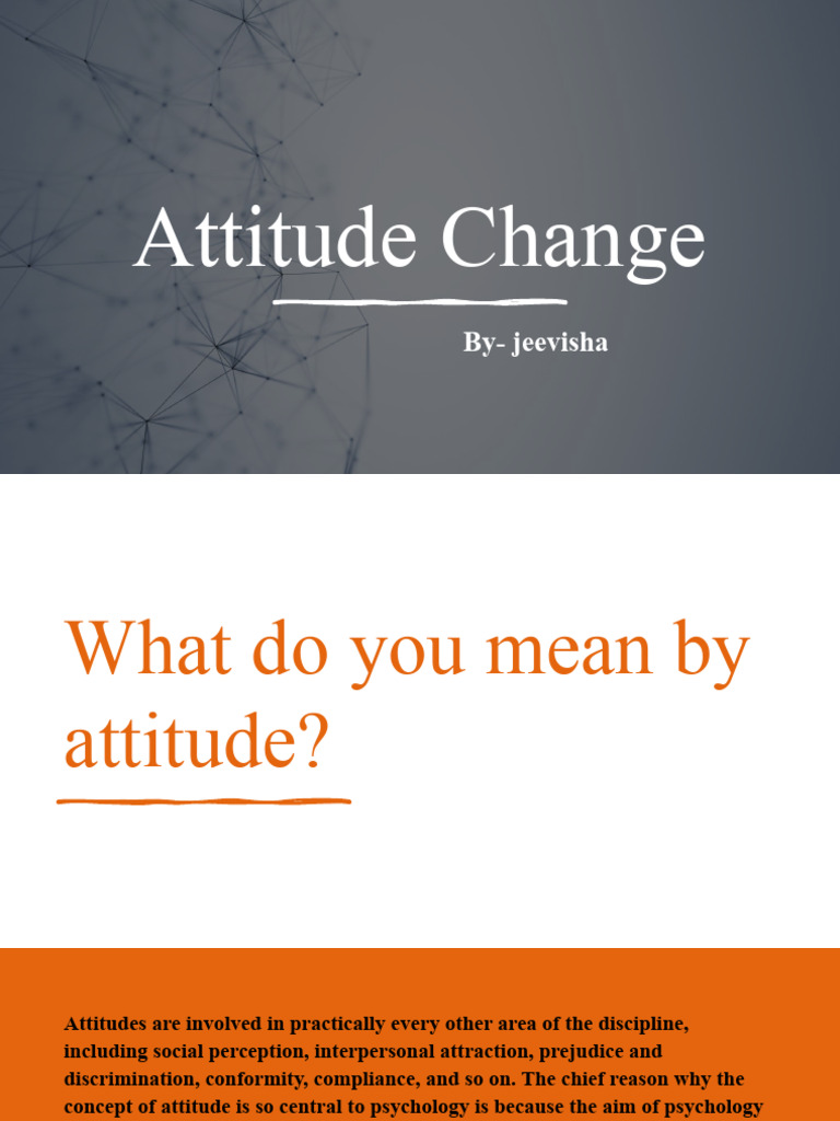 Attitude Change Social Psychology | PDF | Attitude (Psychology ...