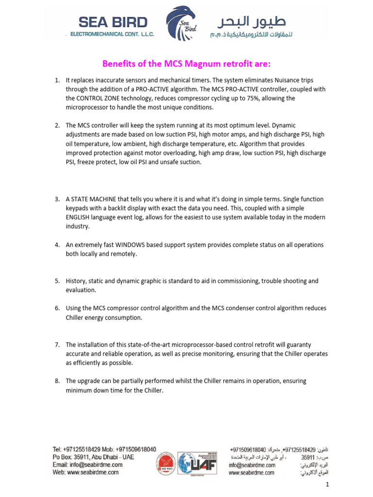 MCS CONTROL Advantage & Client Reference | PDF | Manufactured Goods ...