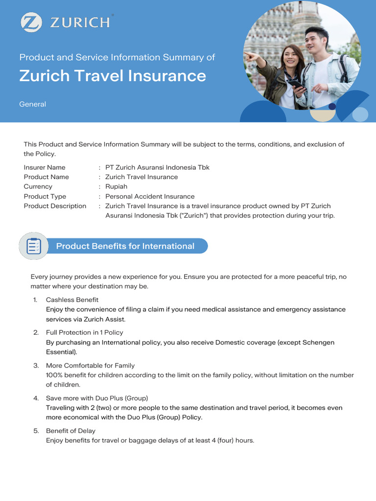 General Product Summary of ZTI SCHEN en | PDF | Insurance | Indonesian ...
