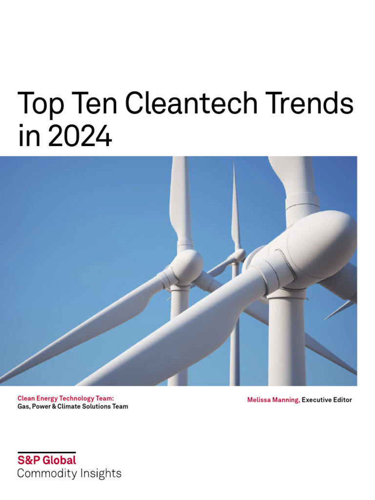 Top Cleantech Trends 2024 | PDF | Renewable Energy | Clean Technology