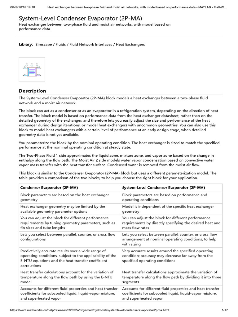 Two-Phase Heat Exchanger in MATLAB | PDF | Heat Transfer | Heat Exchanger