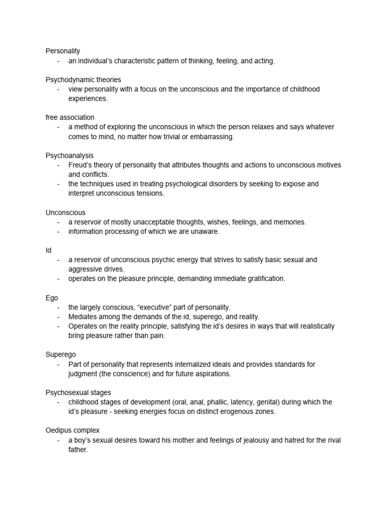 Personality - Introduction To Psychology | Download Free PDF | Id ...