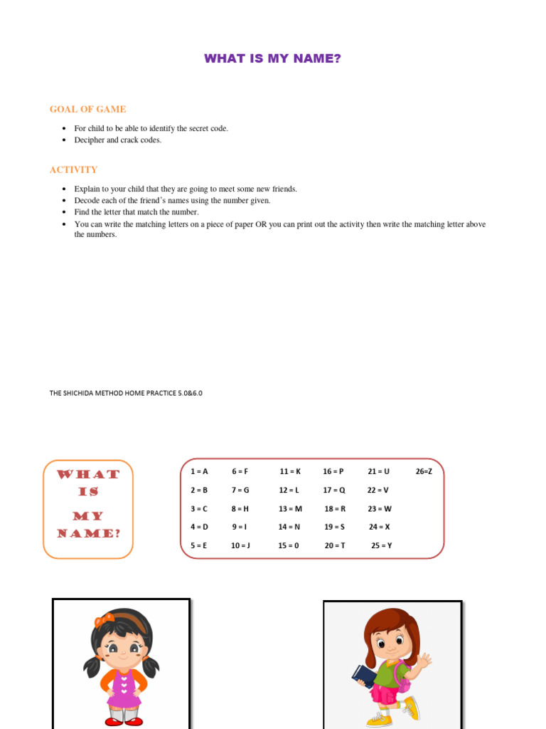 Decode My Name | PDF