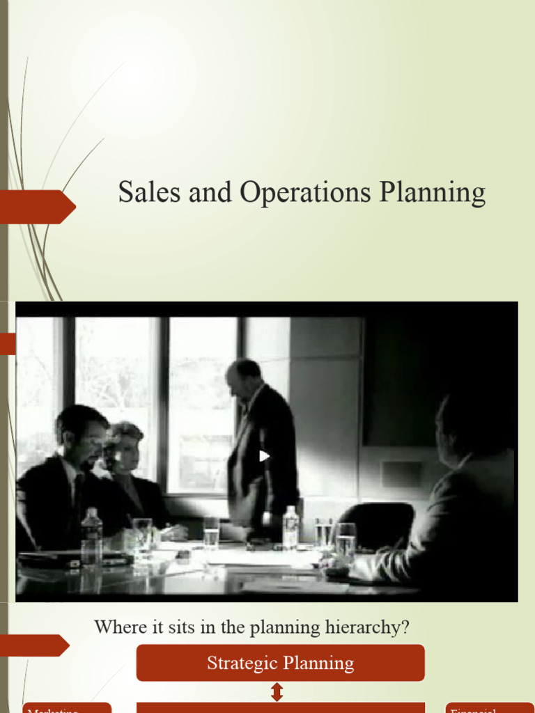 2. Sales and Operations Planning | PDF | Business | Economies