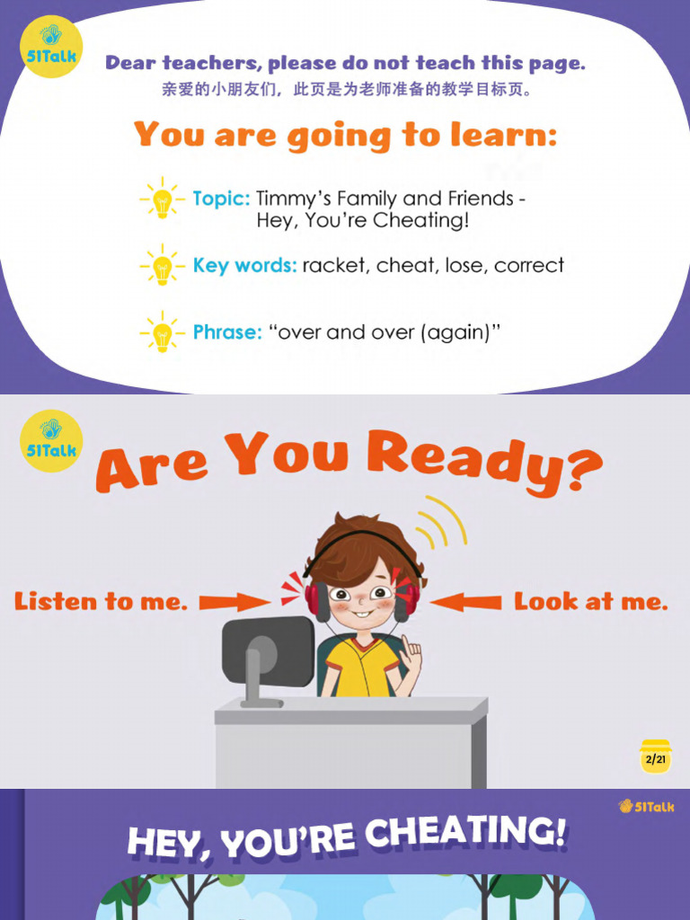 Lesson 6 Hey, Youí Re Cheating! | PDF