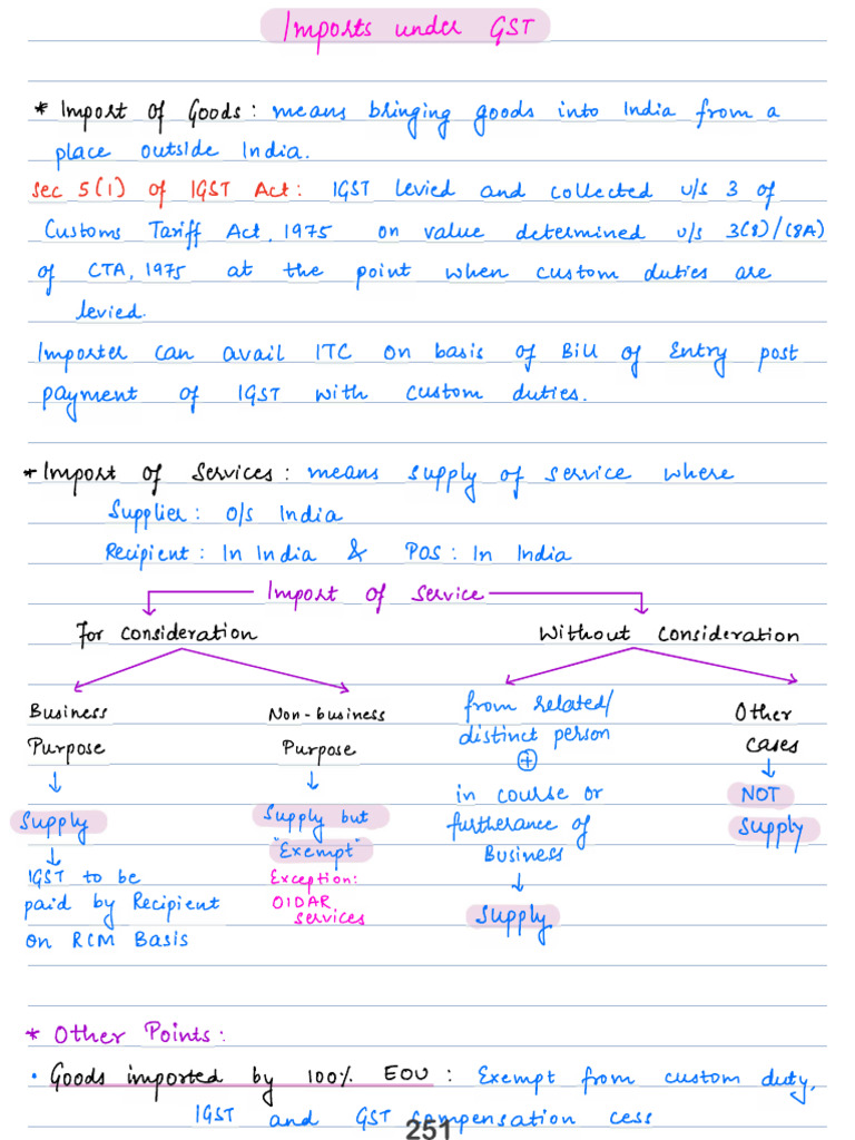 Import Export Under GST | PDF