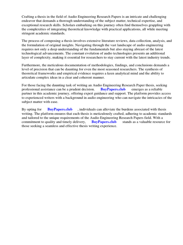 Audio Engineering Research Papers | PDF | Audio Engineer | Engineering Audio Engineering Research Papers | PDF | Audio Engineer | Engineering