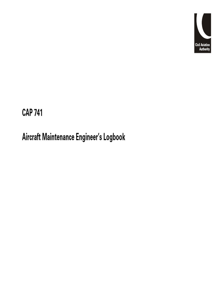 CAP - 741 - A5 Aircraft Maintenance Engineer's Logbook | PDF ...