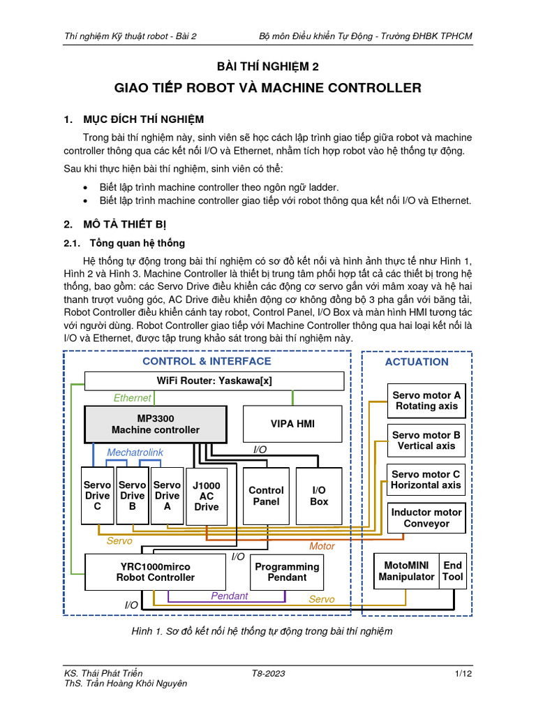 Bai2 - Giao Tiep Robot Machine Controller | PDF