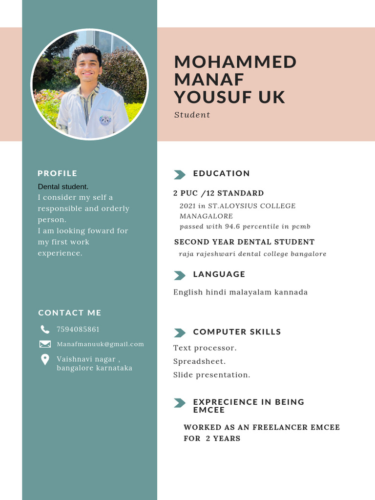 White Simple Student CV Resume | PDF