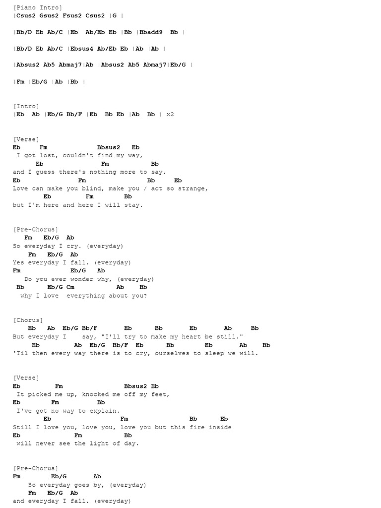 Phil Collins Everyday Pdf Song Structure Songs