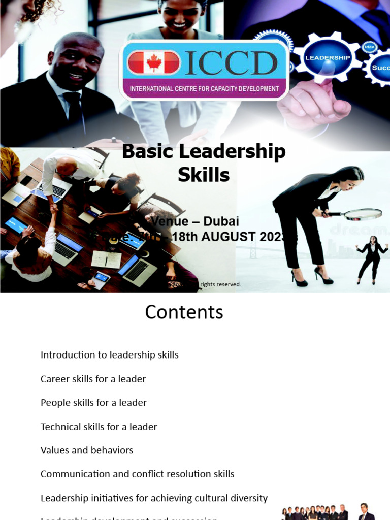 Essential Leadership Skills Overview | PDF | Leadership | Nonverbal ...