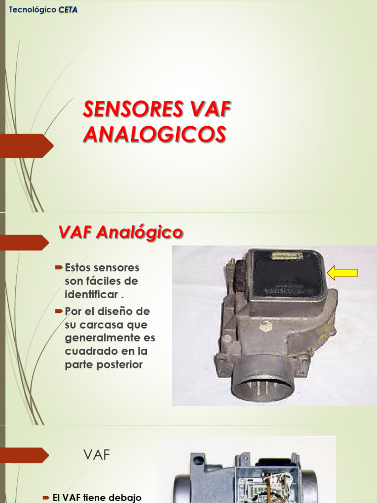 Sensores VAF: Guía Técnica | PDF | Informática | Tecnología