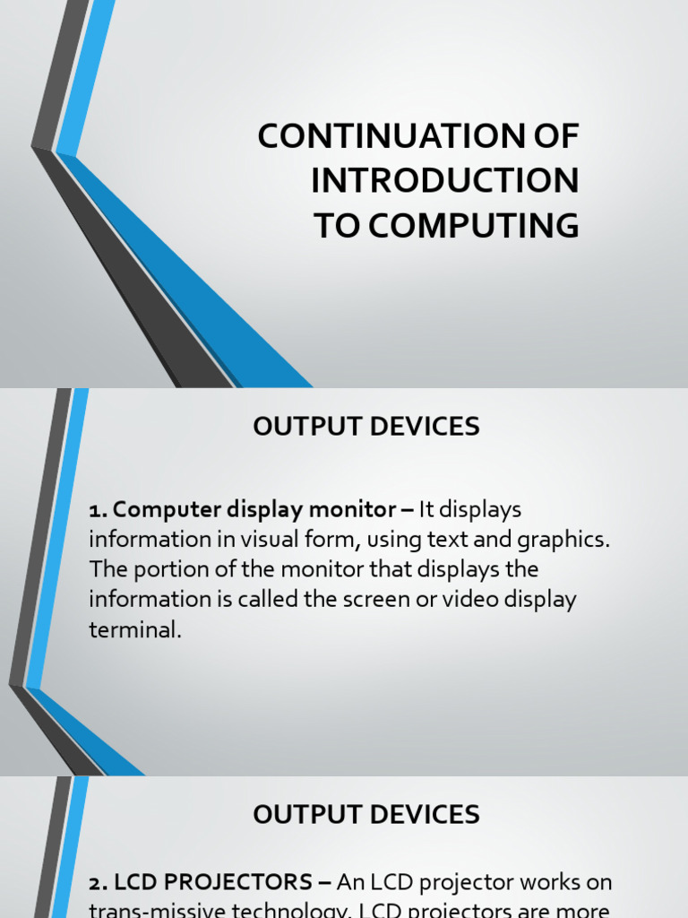 Introduction of Computing CONTINUATION | PDF | Ip Address | Computer Hardware