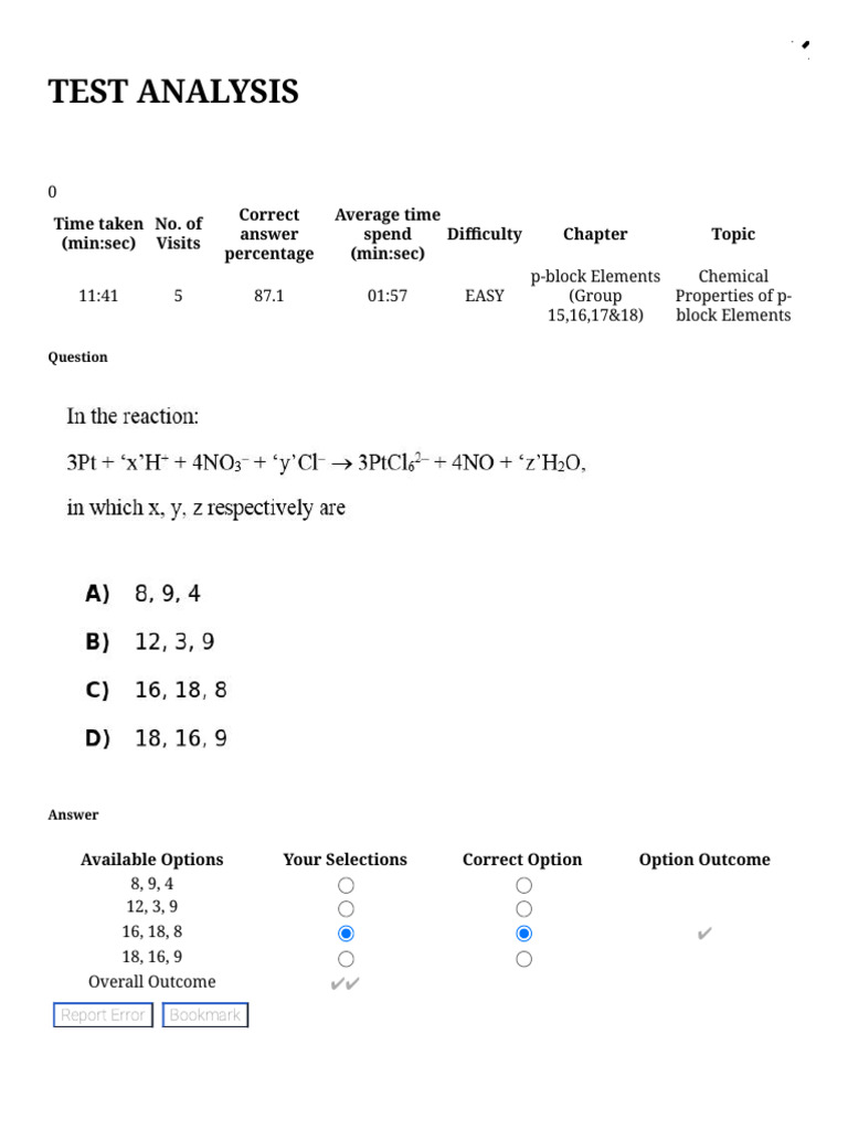 Chemistry Test | PDF | Chemical Elements | Materials