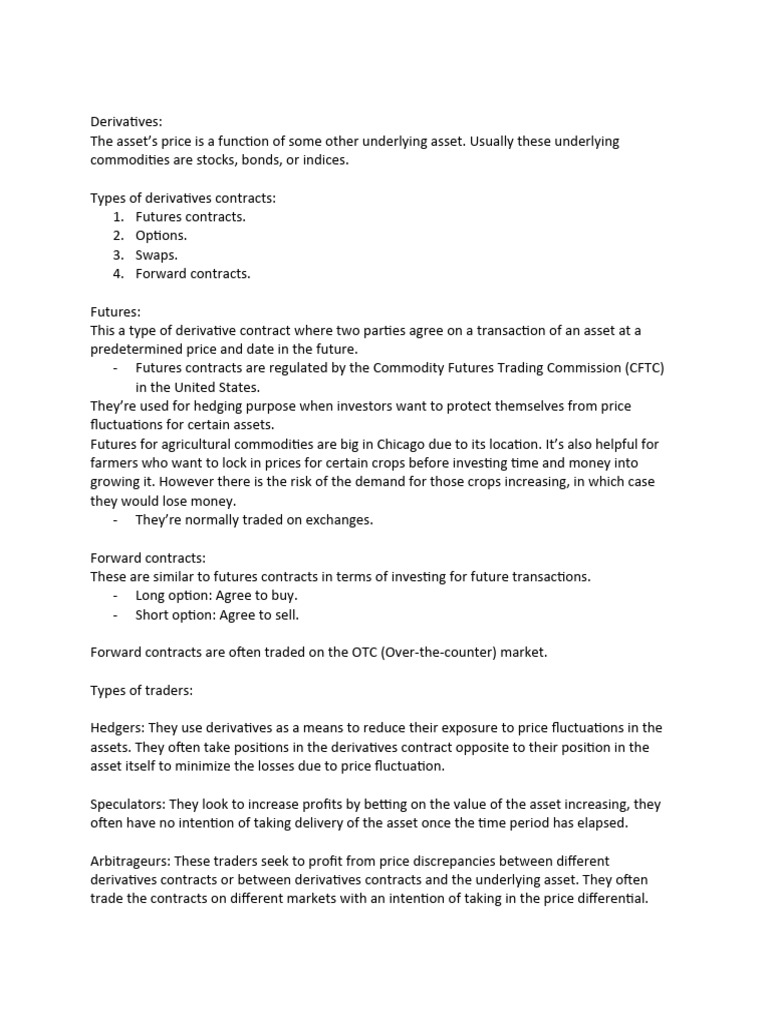 Financial Engineering Notes 2 | Download Free PDF | Derivative (Finance ...