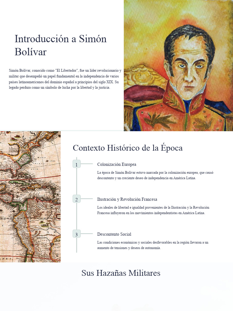Simón Bolívar: El Libertador | PDF | America latina | España