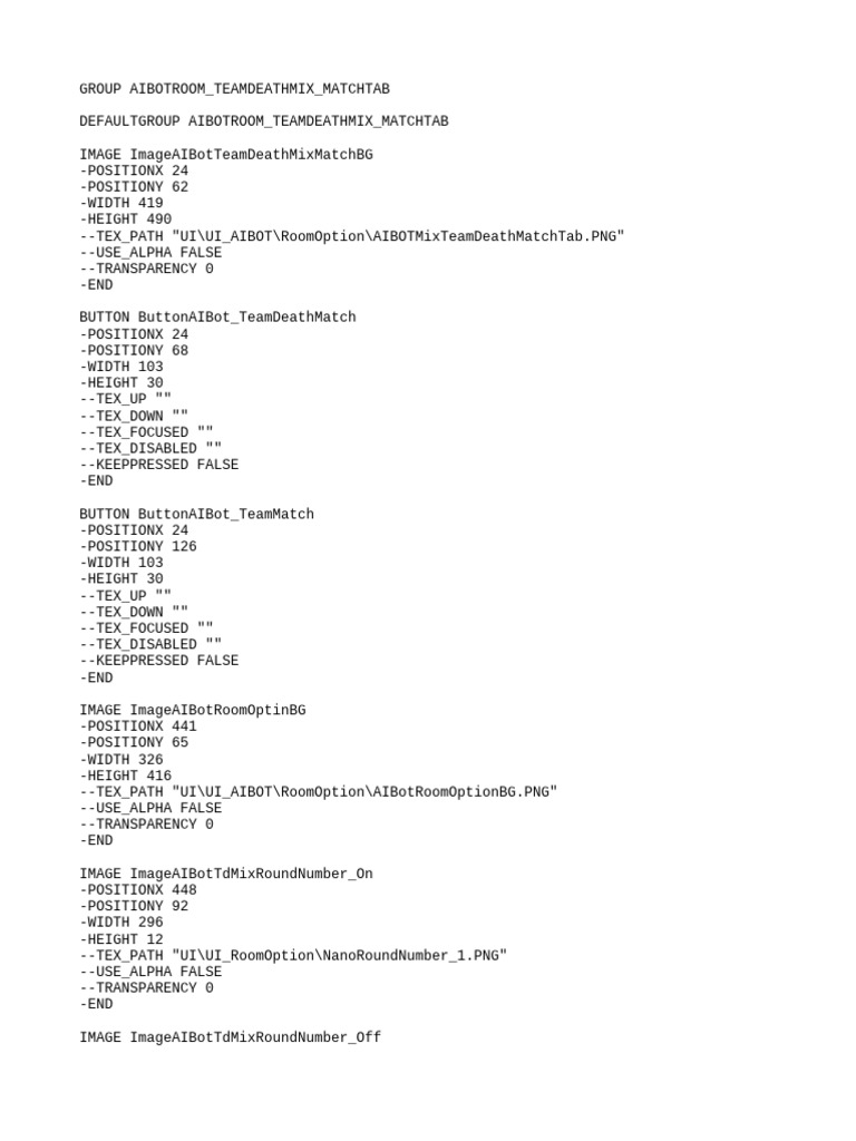 AIBot Team Deathmatch UI Elements | PDF | Computers