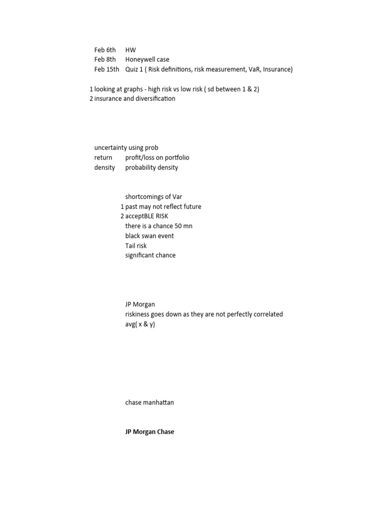 Advanced Risk Analytics | PDF