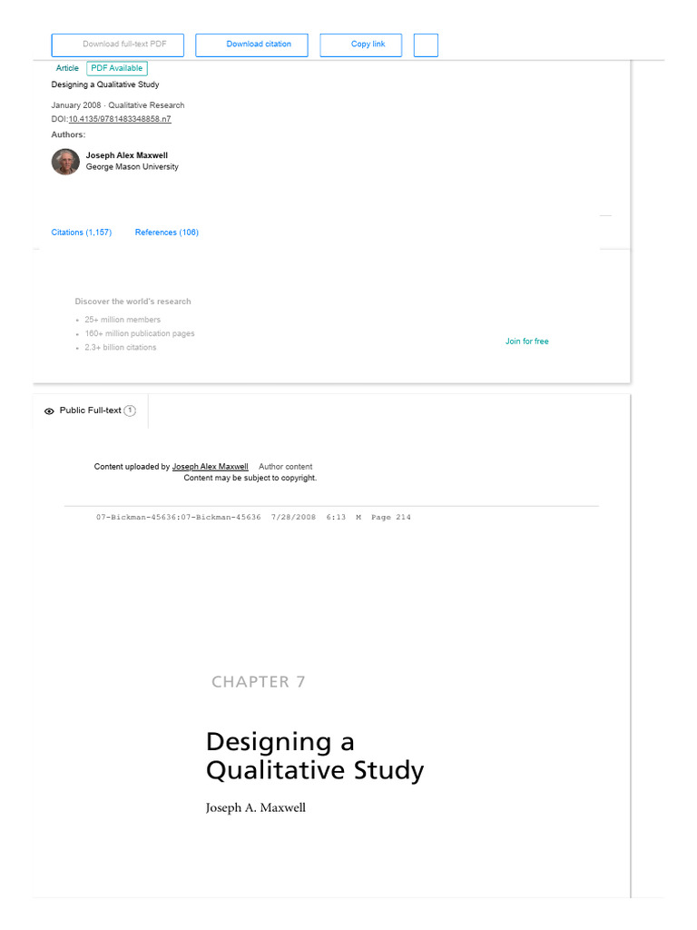 (PDF) Designing A Qualitative Study | PDF | Qualitative Research | Paradigm