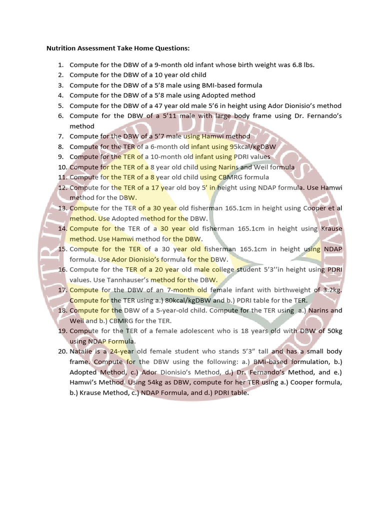 FNDRC SGD - N. Assessment Practice Questions | PDF | Human Body ...