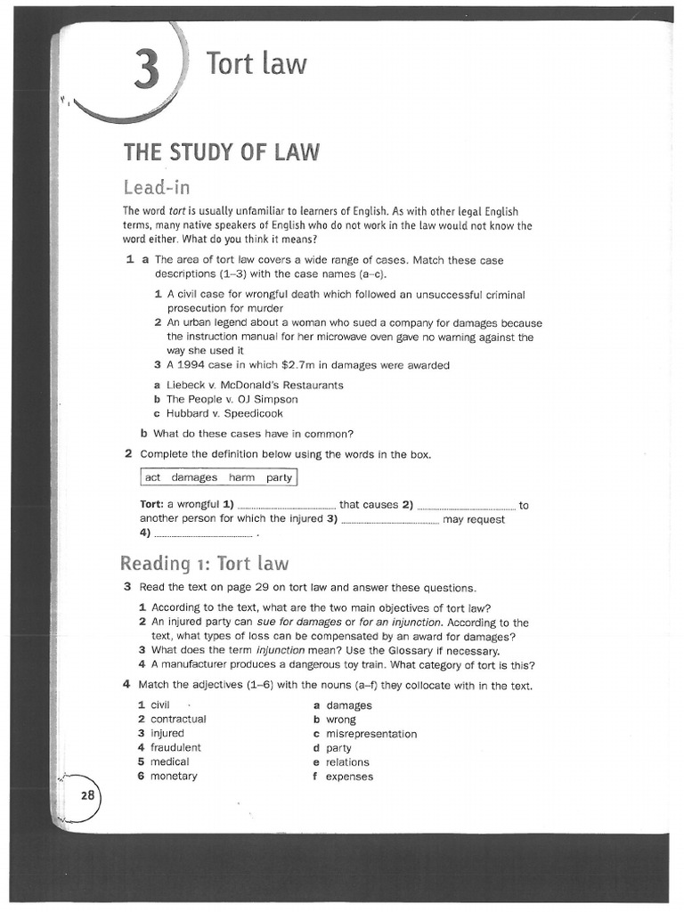 IILE CH 3 - Tort Law | PDF