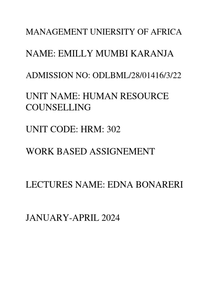 HRM 302 WBA JAN | PDF | Human Resource Management | Employment
