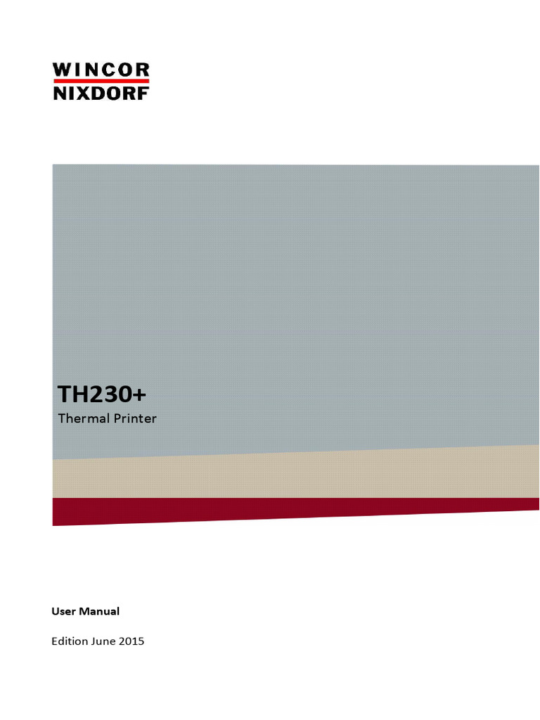 TH230 Operating Manual English | PDF | Electrical Connector | Printer ...
