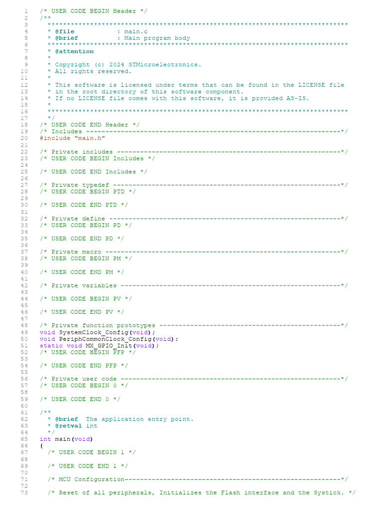 #Include "Main.H": Systemclock - Config Periphcommonclock - Config MX ...