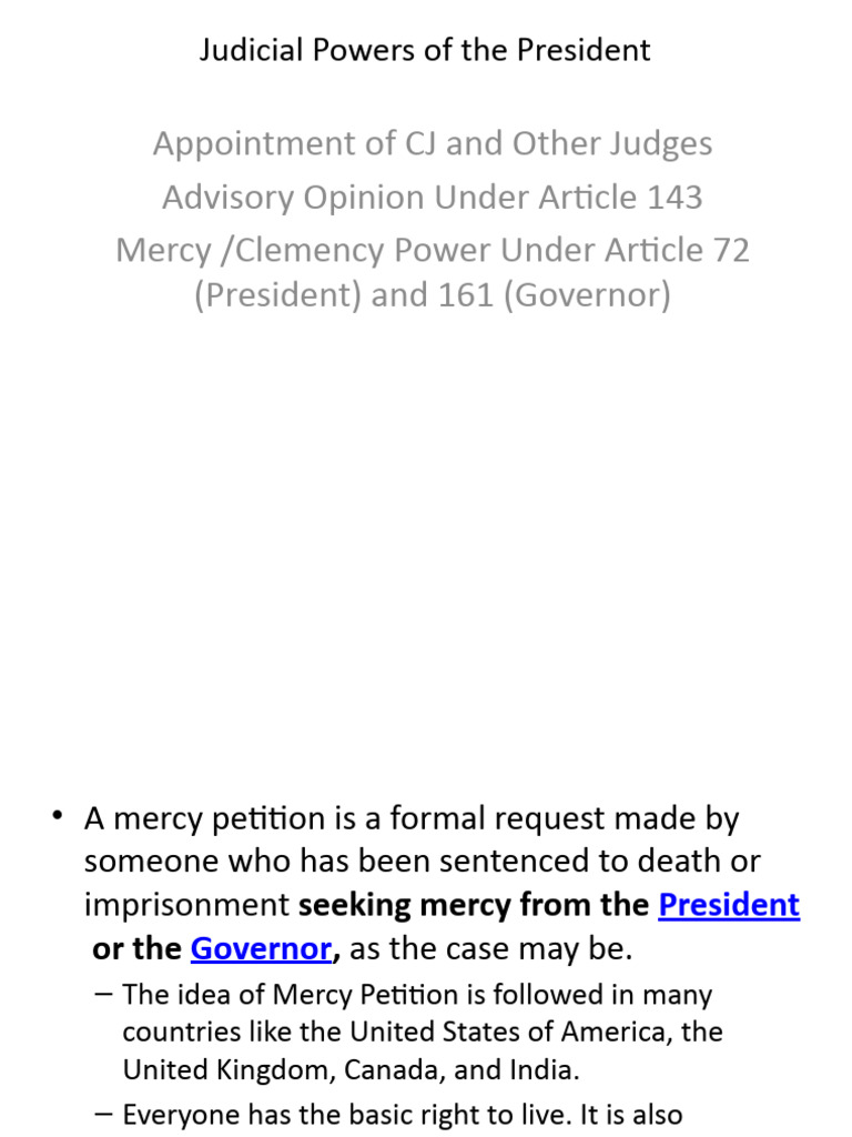 Presidential Clemency Powers | PDF