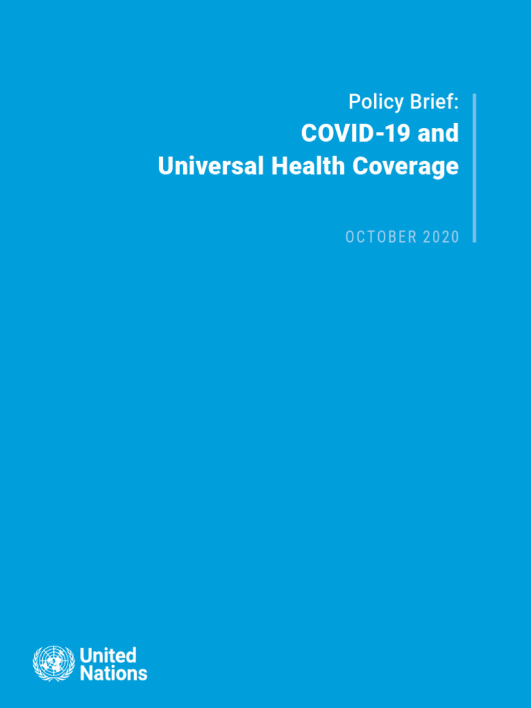 COVID-19's Impact on Universal Health Coverage | PDF | Maternal Death ...