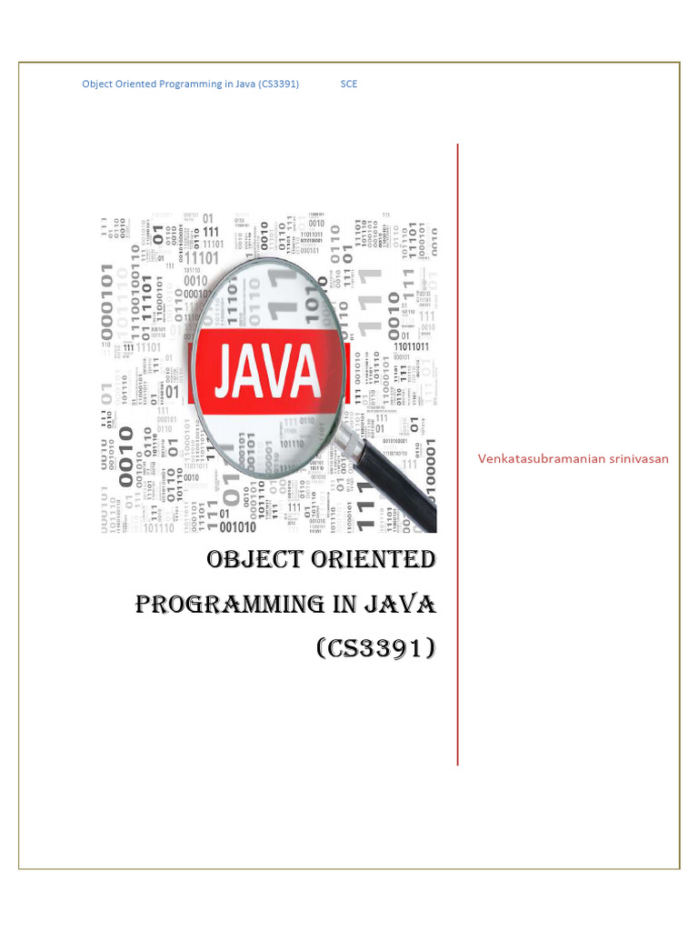 Java Object-Oriented Programming Guide | PDF | Java (Programming ...