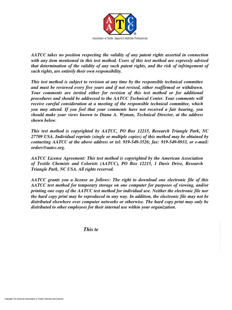 Aatcc 16.3-2020 | PDF | Ultraviolet | Infrared