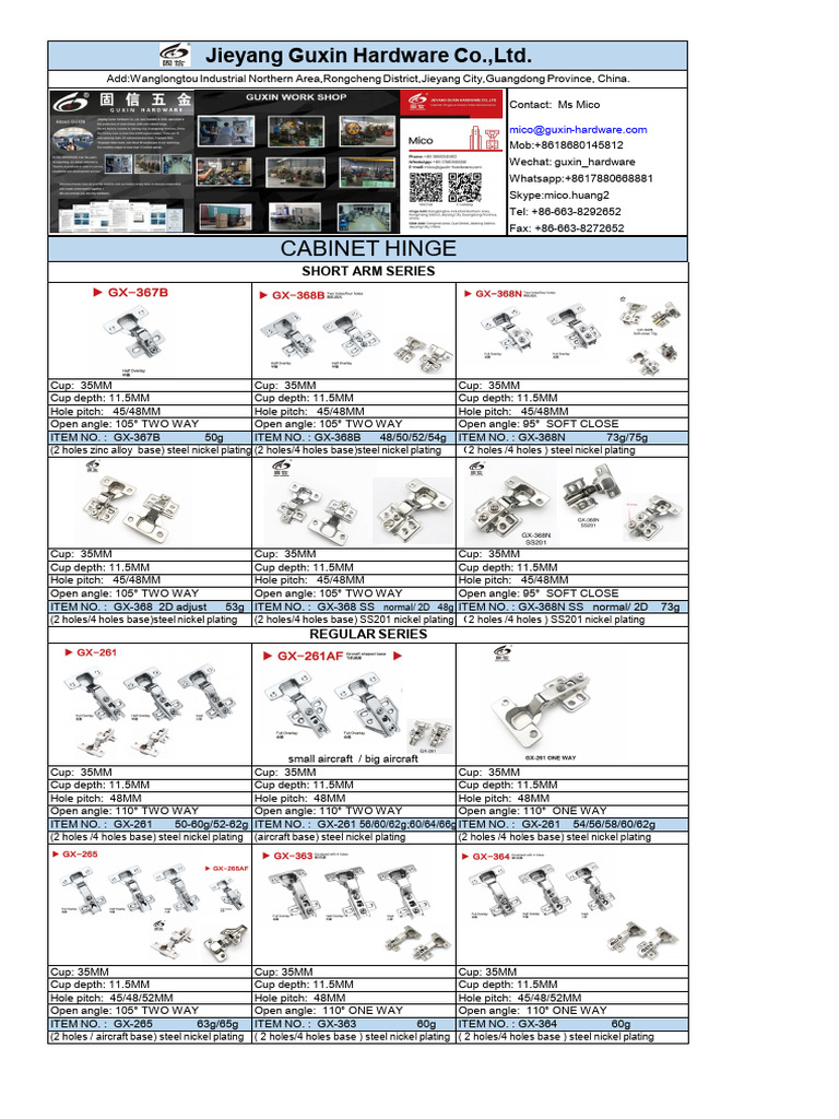 Guxin Catalog | PDF | Bronze | Nickel