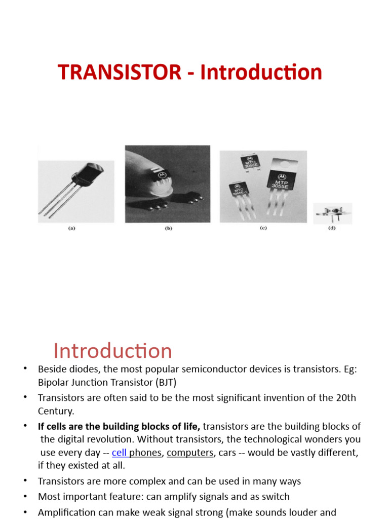 Lecture Transistor | PDF | Bipolar Junction Transistor | Transistor