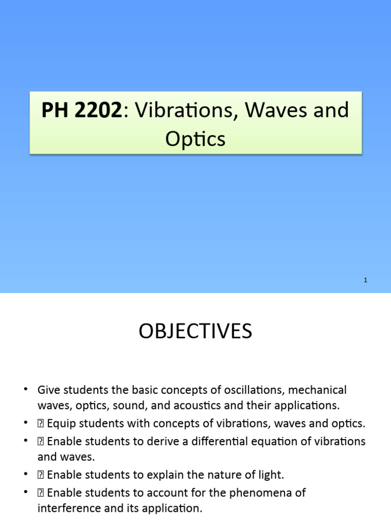 INRO&SHM | PDF | Waves | Oscillation