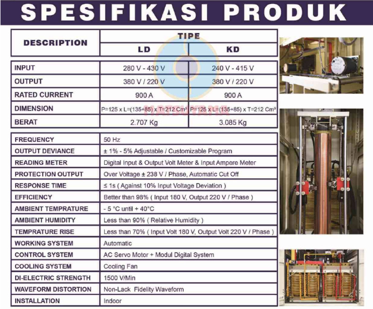 Spec-Sheet-SBW-600-KVA-3-Phase-Versi-PDF | PDF
