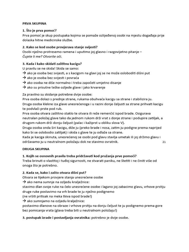 Prva Pomoć | PDF