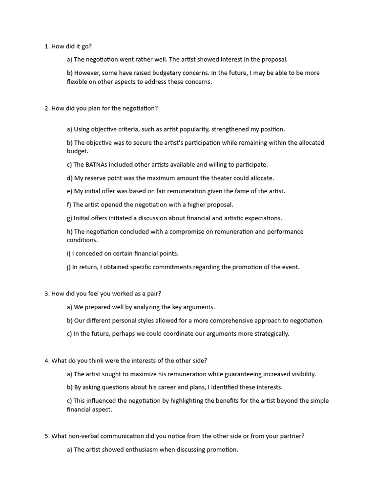 Negociations Techniques | PDF | Negotiation | Communication