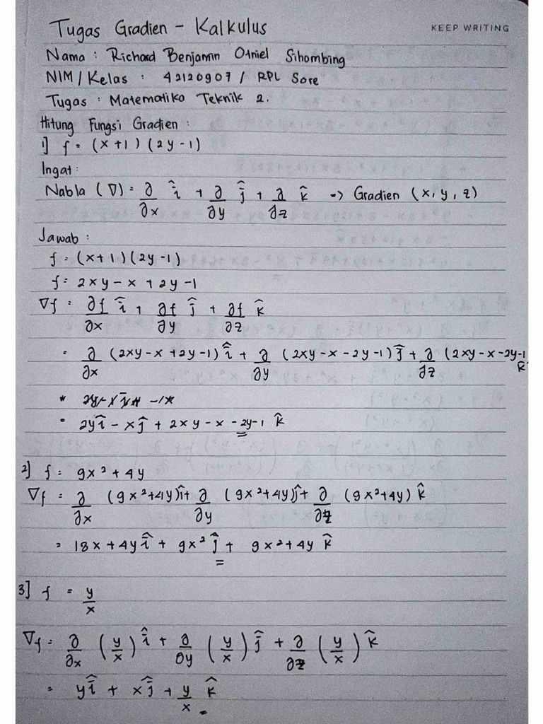 Richard - 42120907 - Tugas Matematika Teknik 2 | PDF