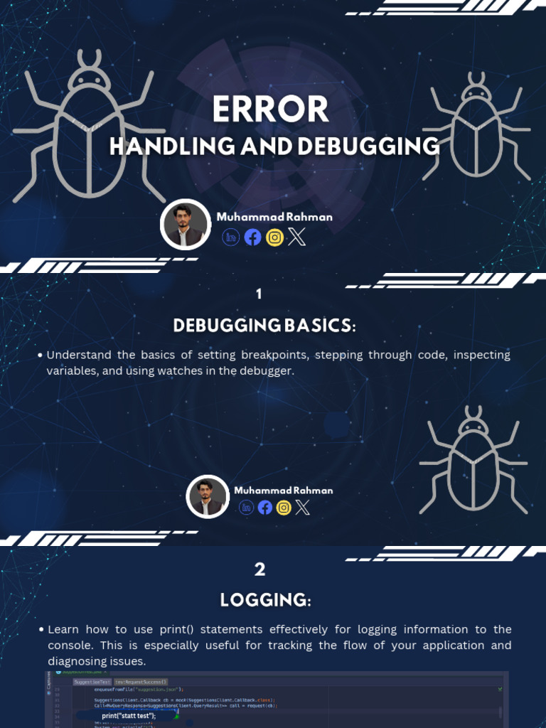 Blue Modern Virtual Technology Banner | PDF | Debugging | Software Bug