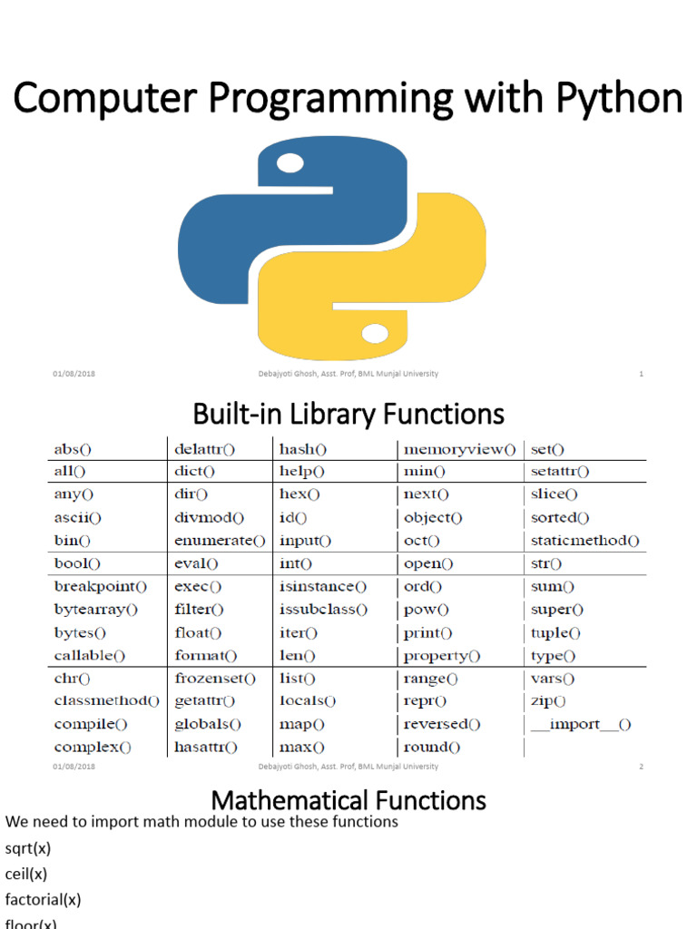 L3:Python | PDF | Python (Programming Language) | Software Engineering