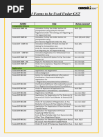 Comprehensive GST Forms Overview | PDF | Taxes | Taxation