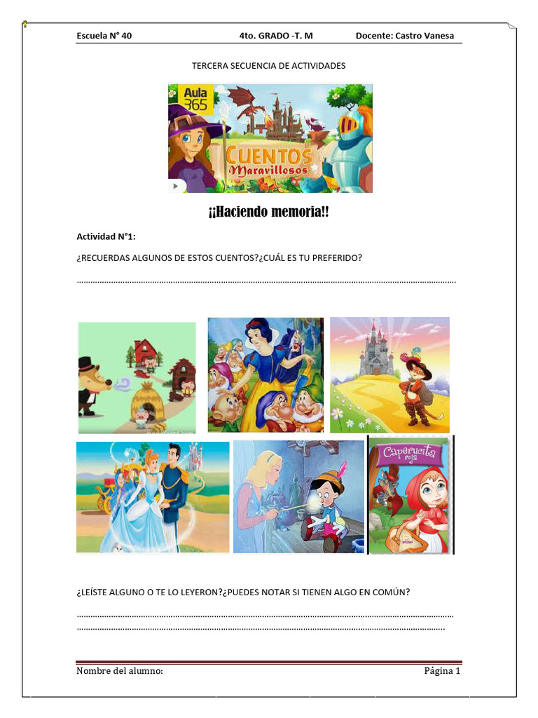 Cuento Maravilloso Pdf