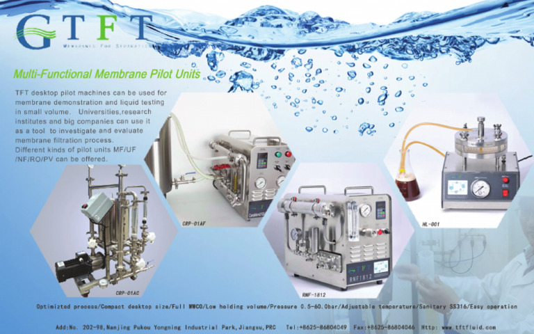 Membrane Pilot Units | PDF