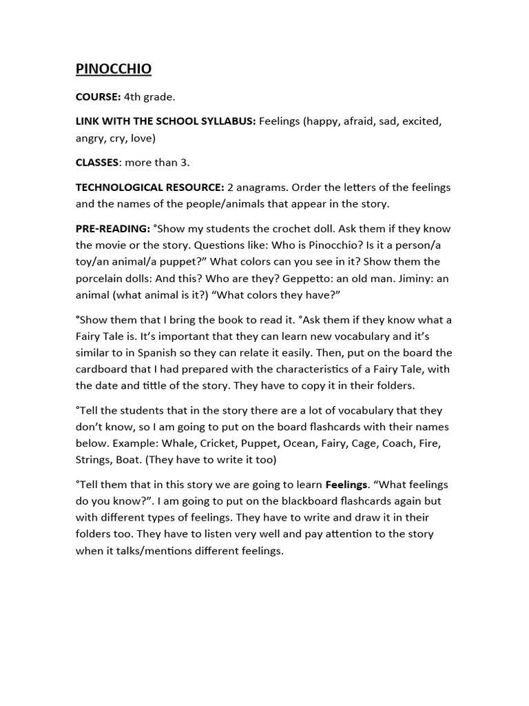 PINOCCHIO-FAIRY-TALE | PDF | Pinocchio