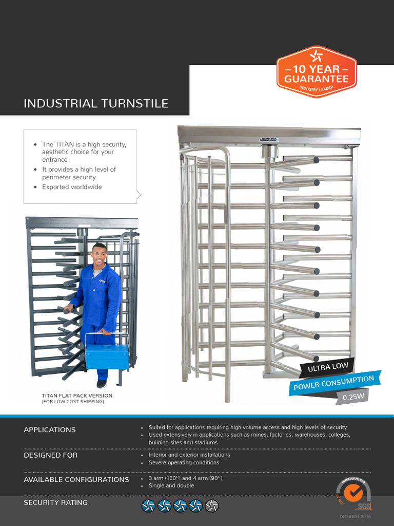 Turnstile Design Sheet | Download Free PDF | Access Control ...