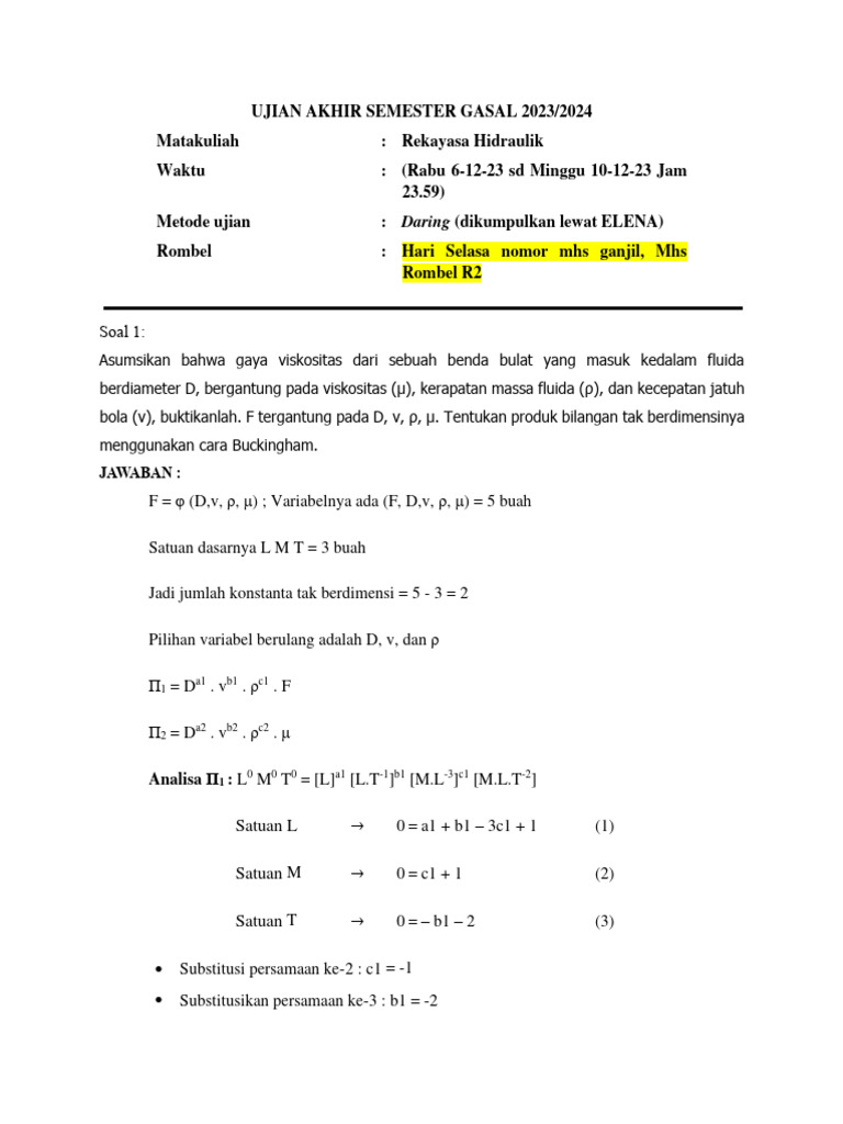 Rekayasa Hidrolika | PDF | Metode & Bahan Ajar | Teknologi & Rekayasa